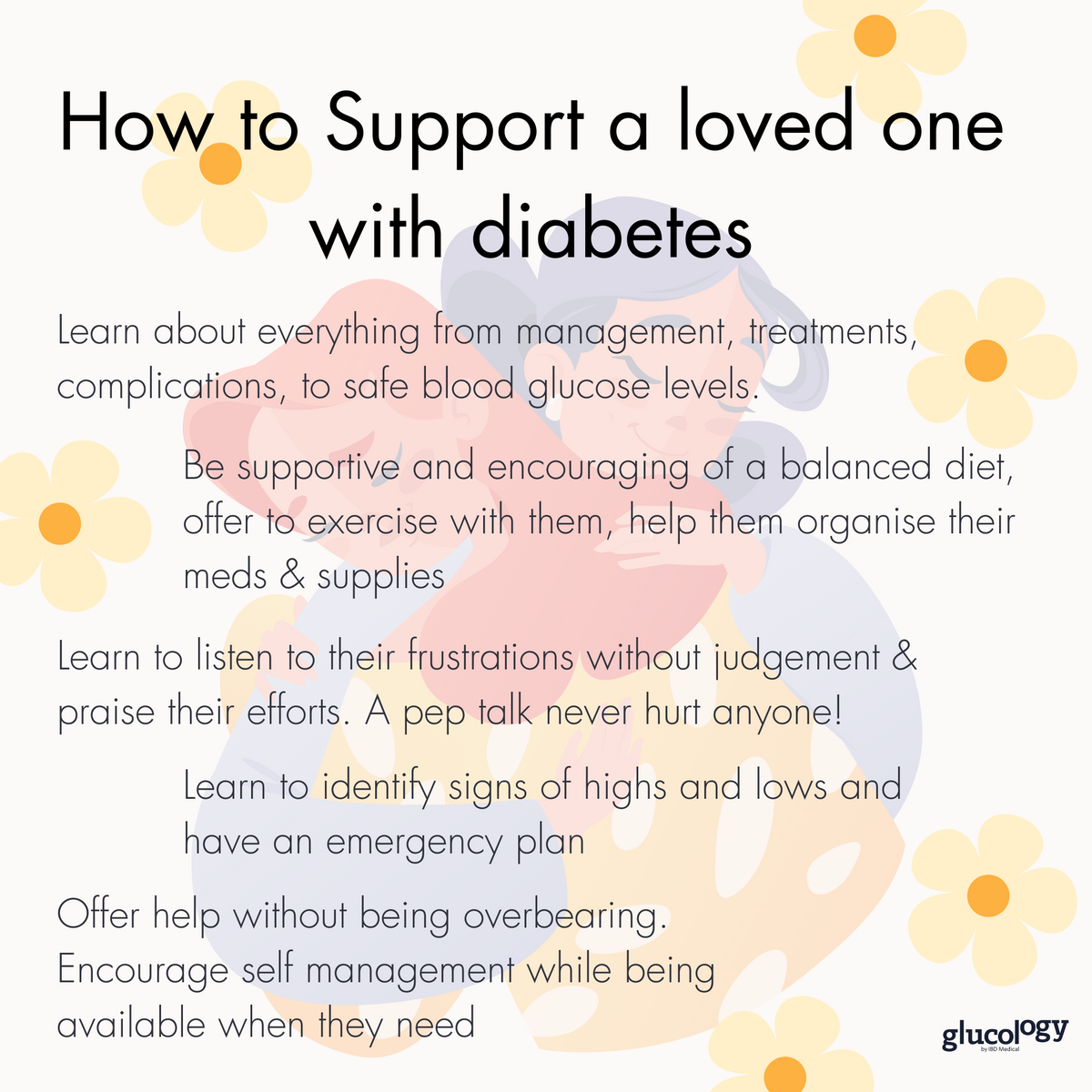 How to support a loved one who manage diabetes | T1D care | Glucology