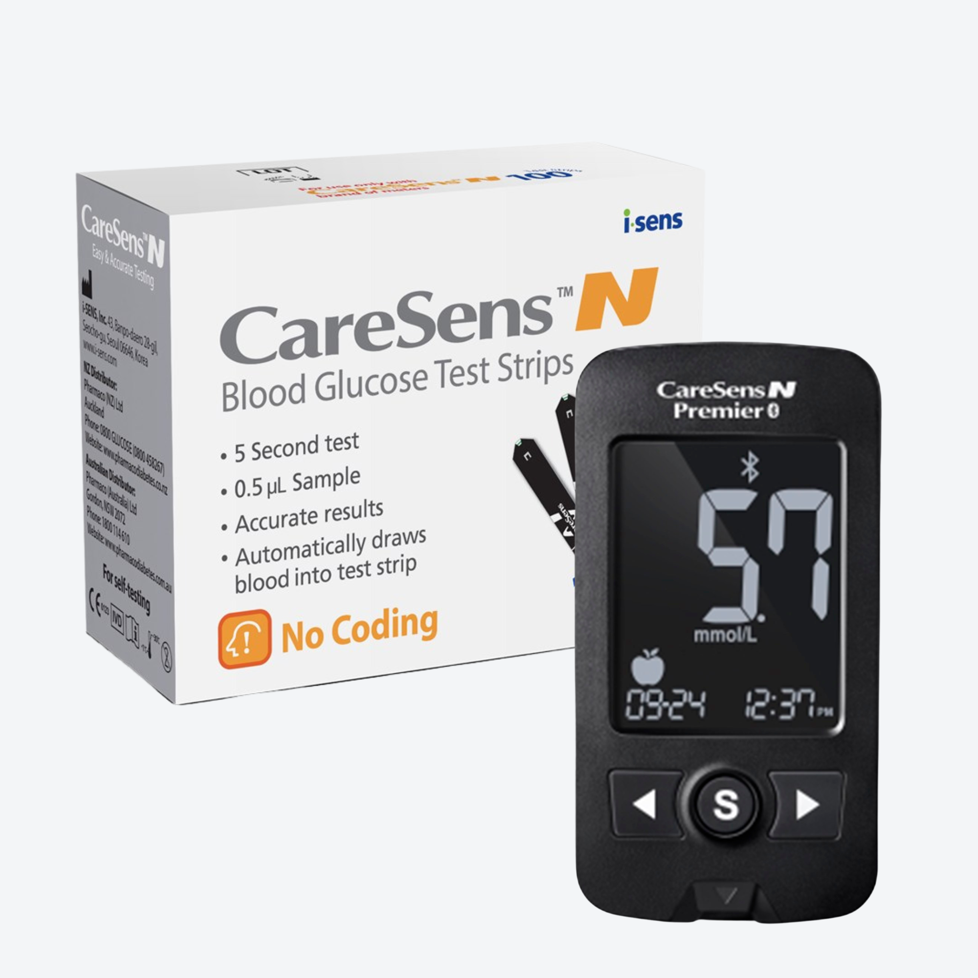 Blood Glucose Kit | CareSens N Premier + Strips – Glucology