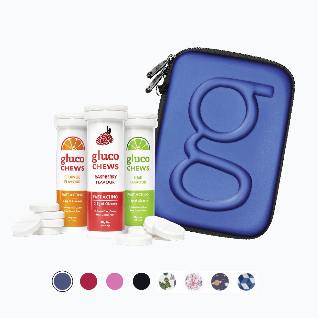 Diabetes Travel Case & Glucochews Bundle - Glucology On-the-Go Care