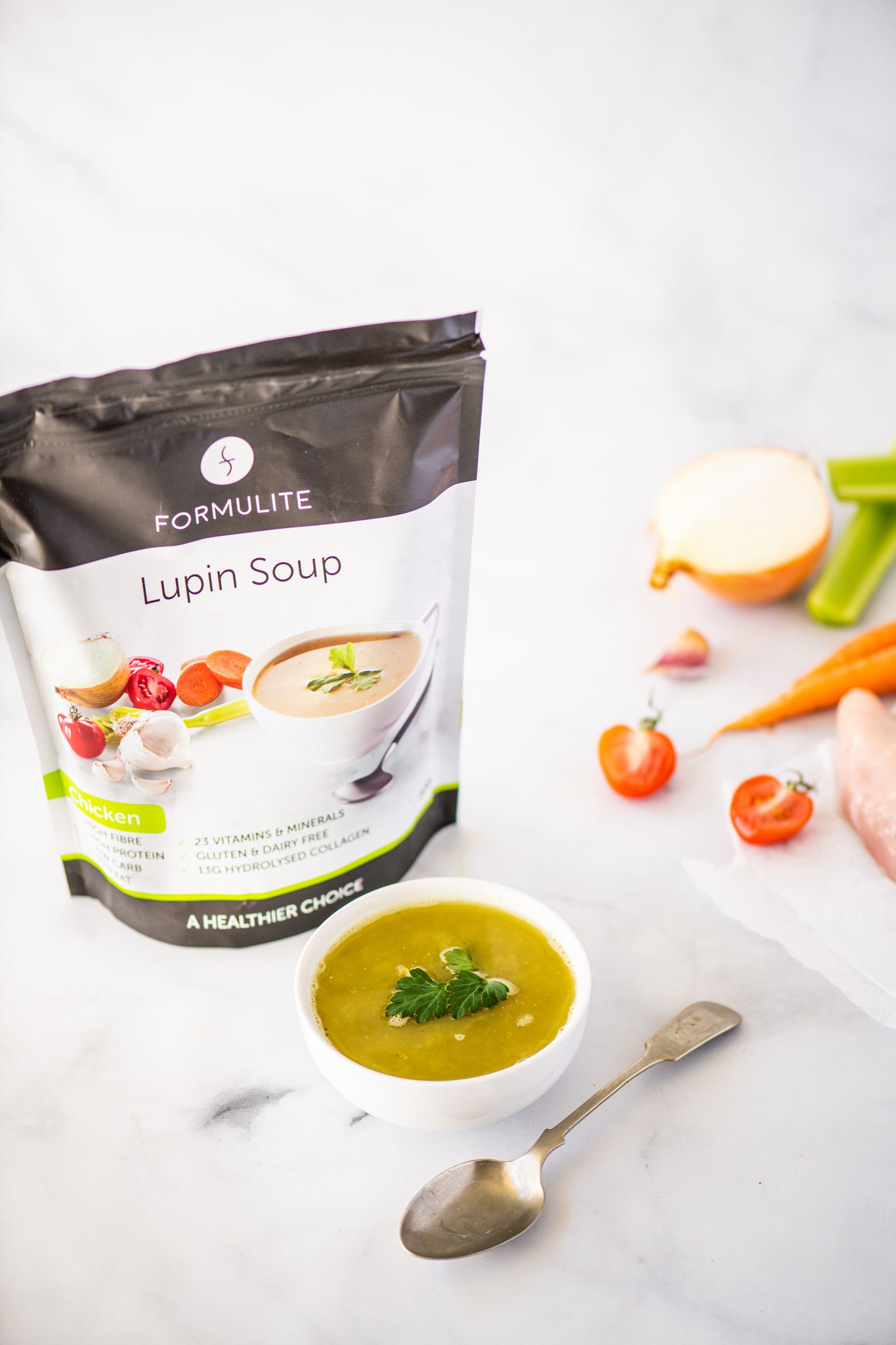 Lupin Soup Box – Chicken Flavour 500 Pack