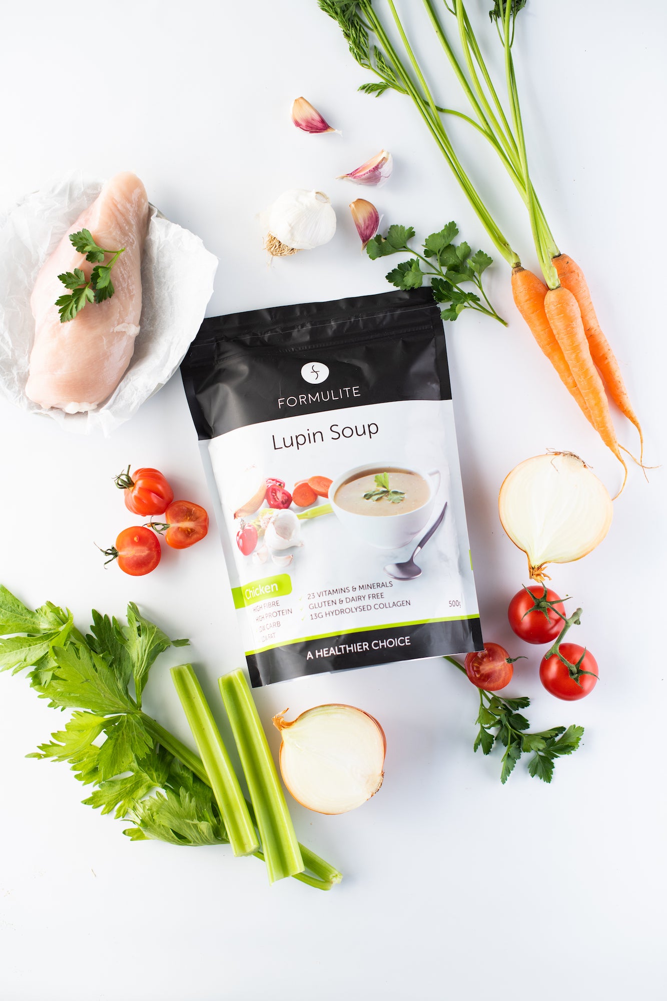 Lupin Soup Box – Chicken Flavour 500 Pack