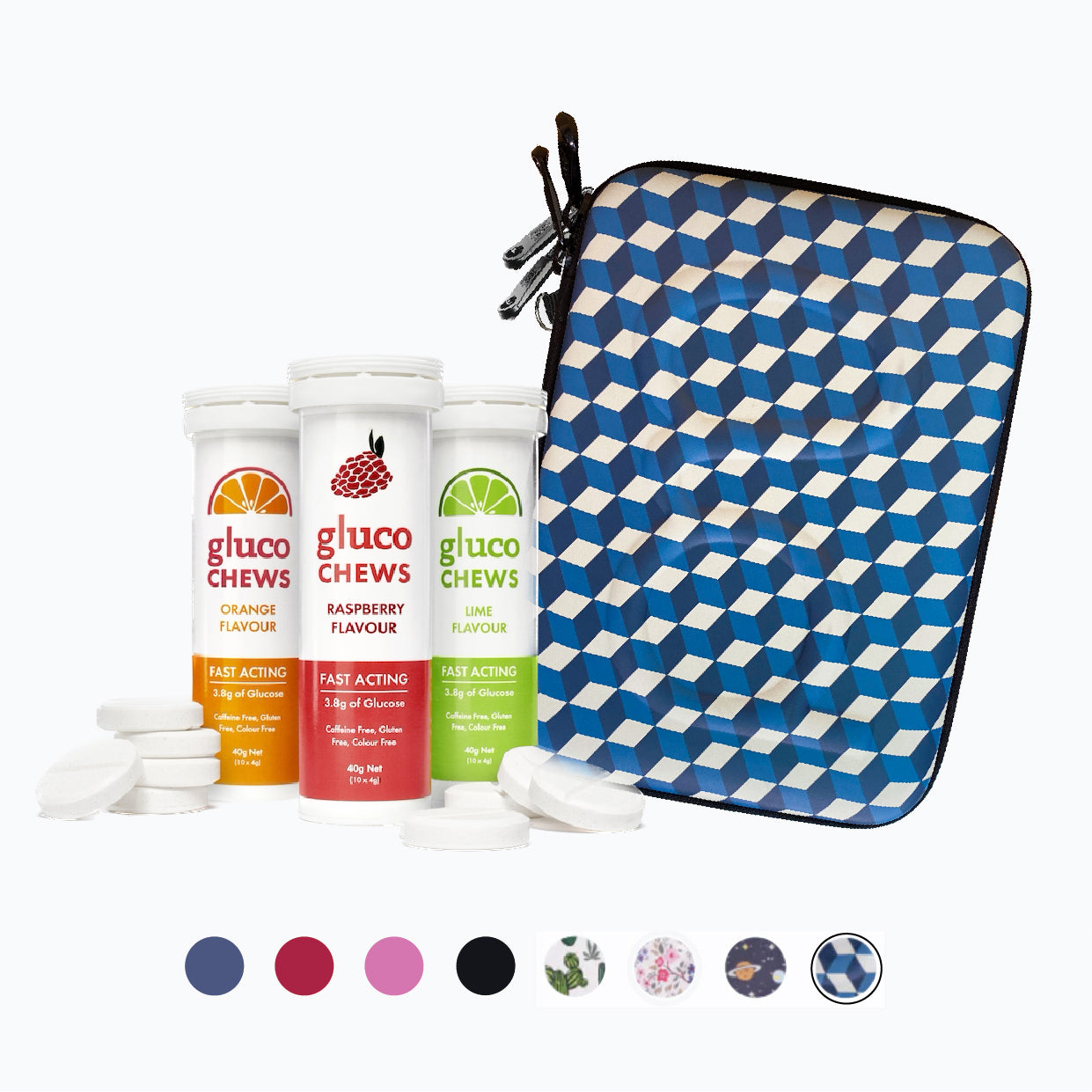Diabetes Travel Case & Glucochews Bundle - Glucology On-the-Go Care