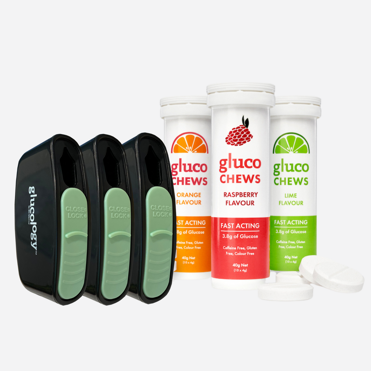 Diabetes Care Kit | Glucotabs | Hypo Treatment | Small Sharp bin